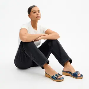COACH OUTLET Margot Wooden Sandal With Signature Patchwork