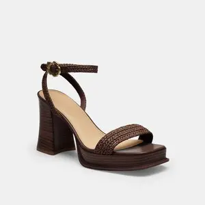 COACH OUTLET Tea Rose Platform Sandal - Maple