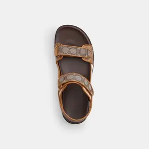 COACH OUTLET Coach Signature Double Strap Sandal