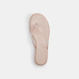 COACH OUTLET Jelly Flip Flop In Signature - Candy Pink