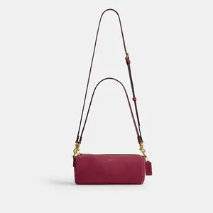 COACH OUTLET Coach Barrel Bag In Suede And Calf Leather