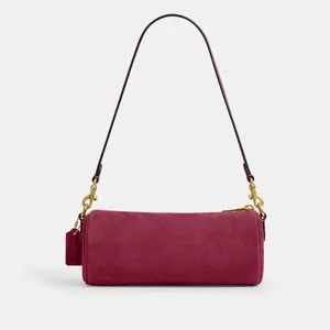 COACH OUTLET Coach Barrel Bag In Suede And Calf Leather