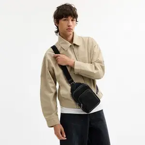 COACH OUTLET Racer Sling Pack - Silver/black