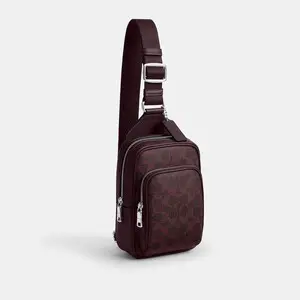 COACH OUTLET Racer Sling Pack - Silver/black Currant