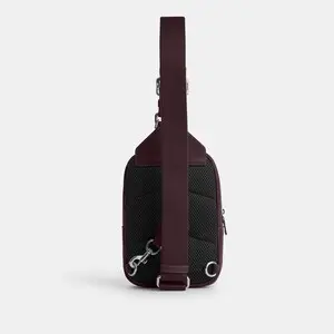 COACH OUTLET Racer Sling Pack - Silver/black Currant