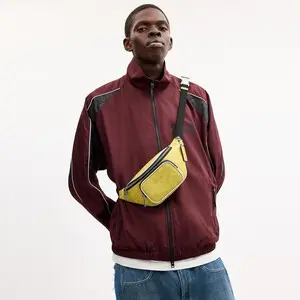 COACH OUTLET Travis Belt Bag 30 In Signature Canvas - Silver/light Citron