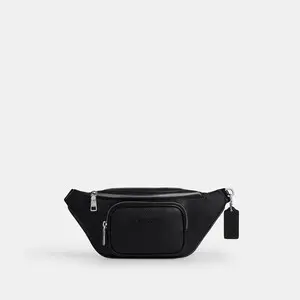 COACH OUTLET Belt Bag 30 In Refined Pebble Leather - Silver/black
