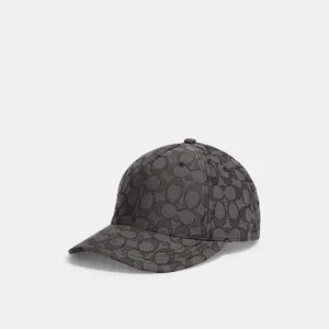 COACH OUTLET Coach Signature Jacquard Baseball Hat - Charcoal