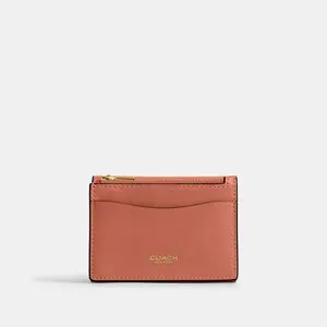 COACH OUTLET Essential Card Holder Wallet - Brass/dark Peach