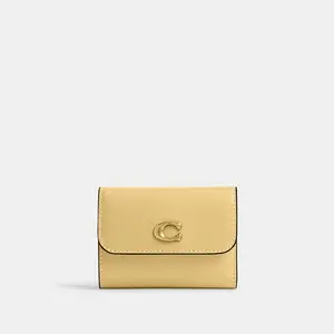 COACH OUTLET Essential Card Holder Wallet Brass/vanilla