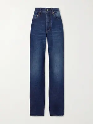Saint Laurent High-rise Wide-leg Jeans - Blue