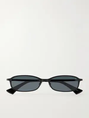 Saint Laurent Round-frame Metal Sunglasses - Black