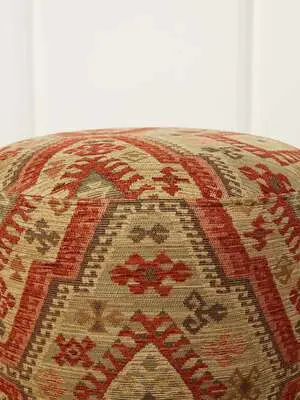 SIX THE RESIDENCE Kashmar Pill Velvet-jacquard Pouf