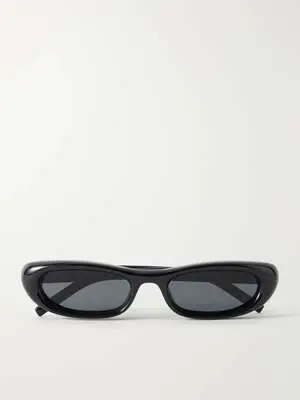 Saint Laurent Sl 557 Shade Plump Square-frame Injected Sunglasses - Black