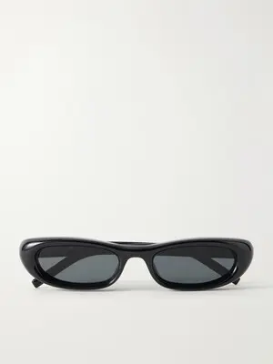 Saint Laurent SAINT LAURENT EYEWEAR Black Square Frame Sunglasses Black