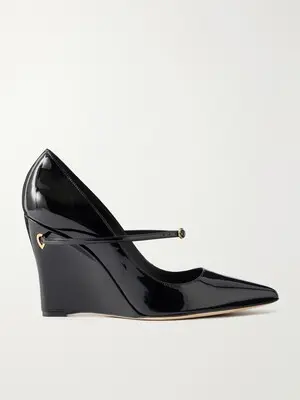 Jennifer Chamandi Lorenzo 105 Patent-leather Pumps