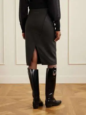 MAISON MARGIELA Wool-blend Felt Midi Skirt