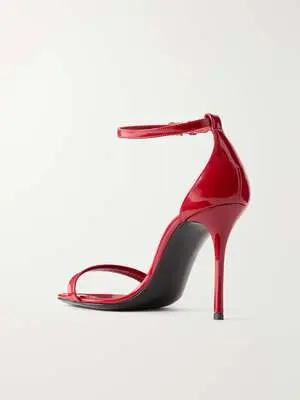 Dolce & Gabbana Logo-detailed Patent Leather Sandals
