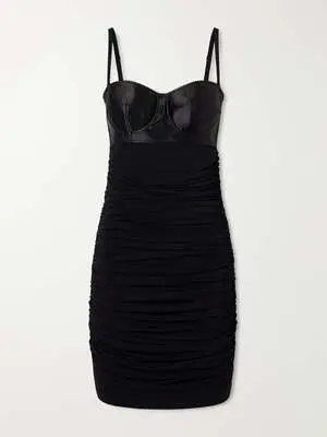 Dolce & Gabbana Draped Jersey Bustier Mini Dress