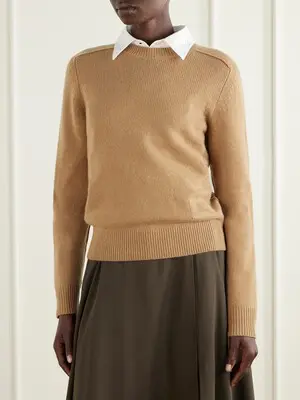 Burberry Cashmere-blend Crew Neck Sweater
