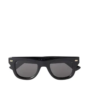 Bottega Veneta Square-Frame Recycled Acetate Sunglasses Black