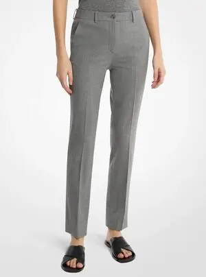Michael Kors Samantha Stretch Wool Pants In Size By - Grey