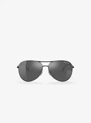 Michael Kors Kona Aviator Sunglasses - Black