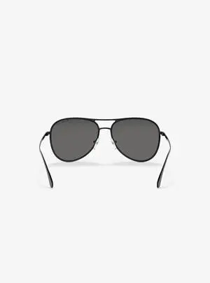 Michael Kors Kona Aviator Sunglasses - Black