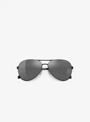 Michael Kors Kona Aviator Sunglasses - Black
