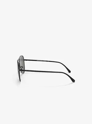 Michael Kors Kona Aviator Sunglasses - Black