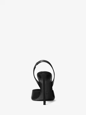 Michael Kors Marisa Leather Slingback Sandal