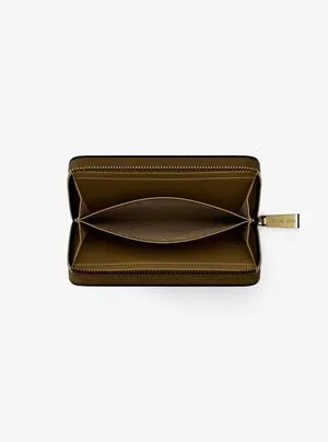 Michael Kors Small Logo Wallet In By - Green