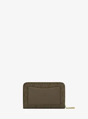 Michael Kors Small Logo Wallet In By - Green