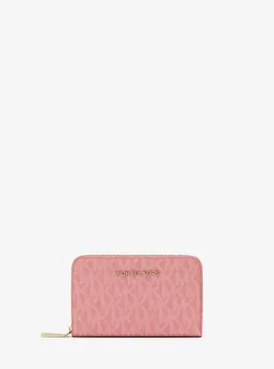 Michael Kors Small Logo Wallet In By - Pink