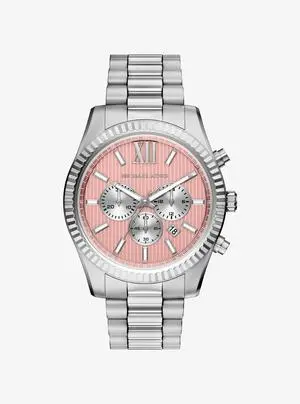 Michael Kors Oversized Lexington -tone Watch In By - Silver