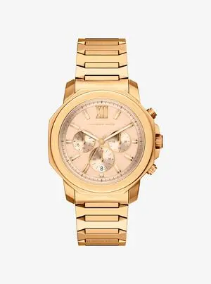 Michael Kors Oversized Prescott -tone Watch In By - Gold