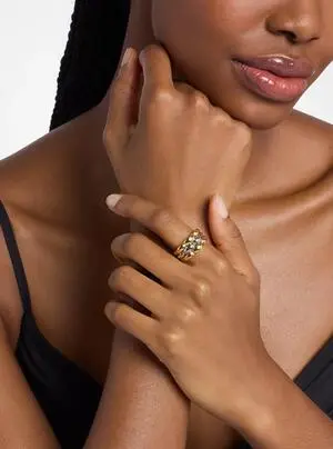 Michael Kors Two-tone 3-link Ring In Size By