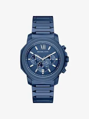 Michael Kors Oversized Prescott -tone Watch In By - Blue