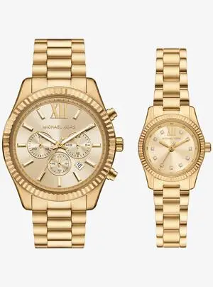 Michael Kors Lexington Watch Set - Gold