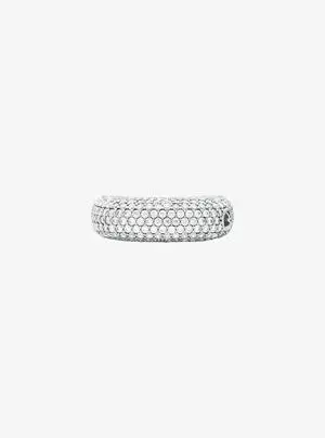 Michael Kors Pavé Square Ring In Size By - Silver