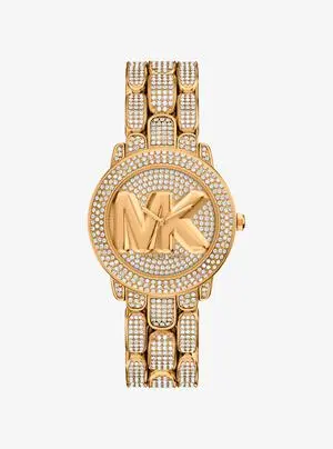 Michael Kors Pavé Phoebe -tone Watch In By - Gold