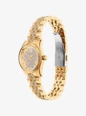 Michael Kors Petite Lexington Pavé -tone Watch In By