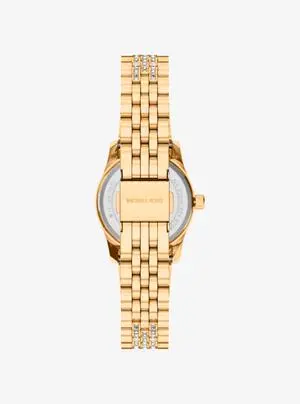 Michael Kors Petite Lexington Pavé -tone Watch In By