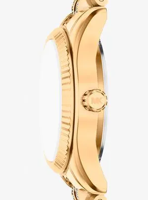 Michael Kors Petite Lexington Pavé -tone Watch In By