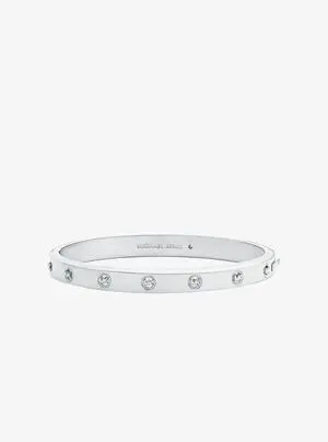 Michael Kors Logo Bangle In By - Silver
