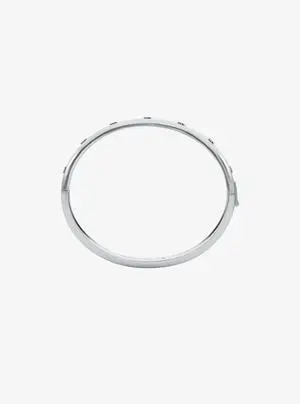 Michael Kors Logo Bangle In By - Silver