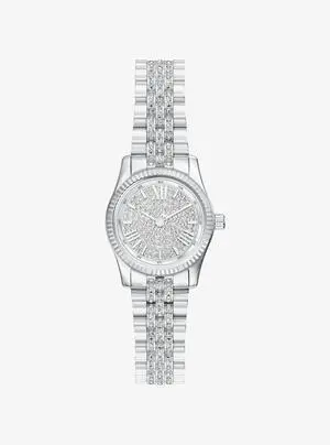 Michael Kors Petite Lexington Pavé -tone Watch In By - Silver