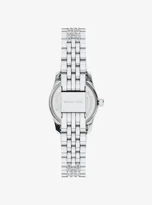 Michael Kors Petite Lexington Pavé Stainless Steel Watch - Silver