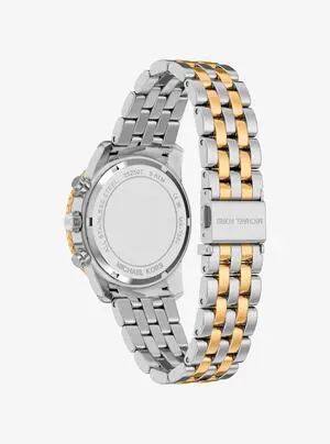 Michael Kors Bryant Pavé Two-tone Watch In By