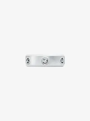 Michael Kors Logo Ring In Size By - Silver